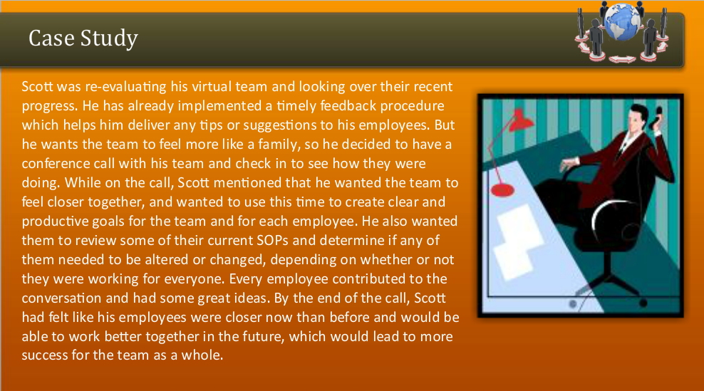 Case Study: Module 9 - Virtual Team Building and Management - FreshSkills Case Study: Module 9 - Virtual Team Building and Management - FreshSkills